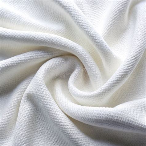 White Microfiber Fabric Texture Background For Clean Smooth And Polished Designs Stock