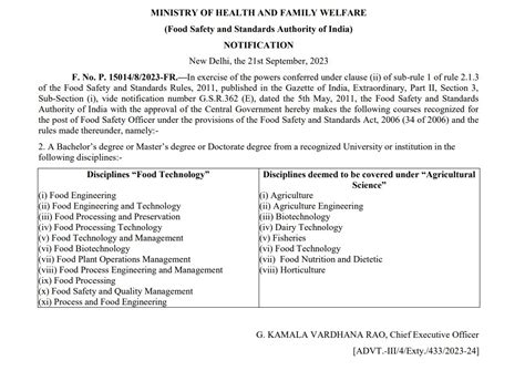 Food Safety Officer Qualifications Power Rank And Role
