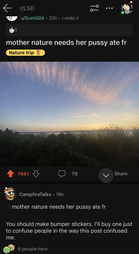 Mother Nature Needs Her Pussy Ate Fr Rbrandnewsentence