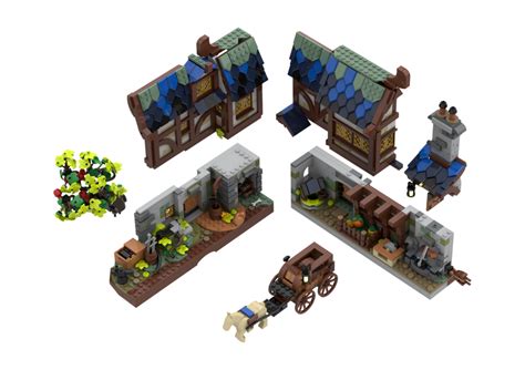 Lego Moc Medieval Blacksmith Nook By Theastralj Rebrickable Build