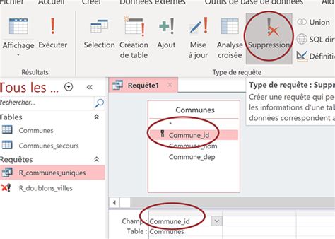 Supprimer Les Doublons De Table Access