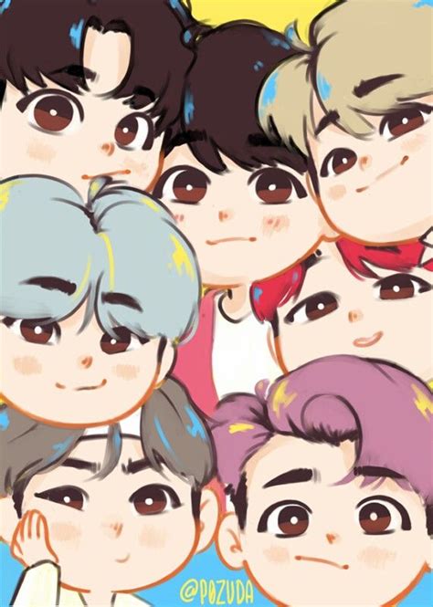 Bts Fanart ♡ How Cute Is This Bts Kawaii Bts Desenho Bts Fanart