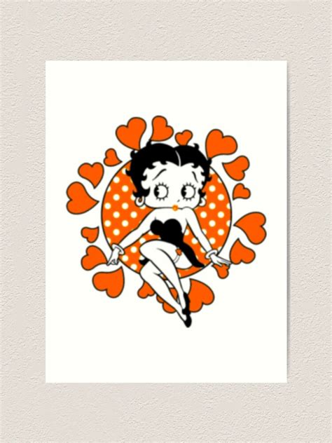Betty Boop Collage Orange Betty Boop Betty Boop Sassy Betty Boop