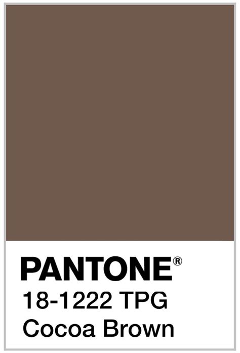 Coco Brown Pantone Rosé Brown Cocoa Brown Pantone Color Chart Colour