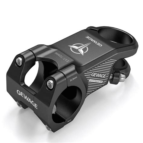 Gewage 318 Bike Stem Mountain Bike Stem 8 Degree Short Handlebar Stem
