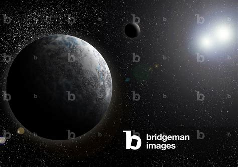 Planetary System Around A Double Starartist View Artwork Of