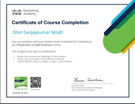 Ohm Modh On Linkedin Datascience Ciscolearning Dataanalytics