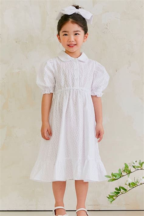 깨끗한 화이트가 더욱 빛이나는 에이제 원피스 원피스 아동복 핫핑크