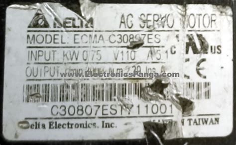 Delta 075kw 750w Ecma C30807es Ac Servo Motor Sm216 Star International