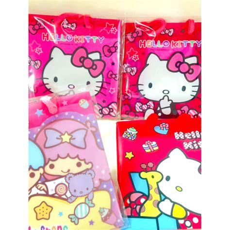 Sanrio三麗鷗hello Kitty凱蒂貓雙子星p P小提袋 蝦皮購物
