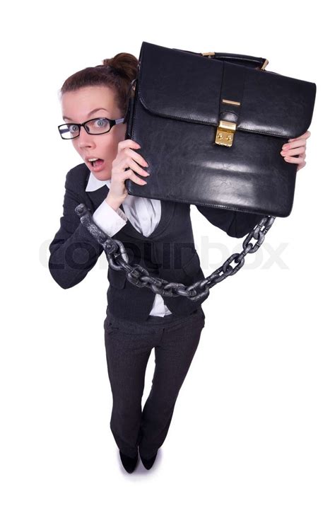 Woman With Hands And Handcuffs Stock Image Colourbox