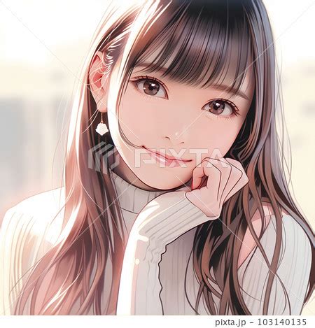 笑顔が素敵な美少女「ai生成画像」のイラスト素材 [103140135] Pixta