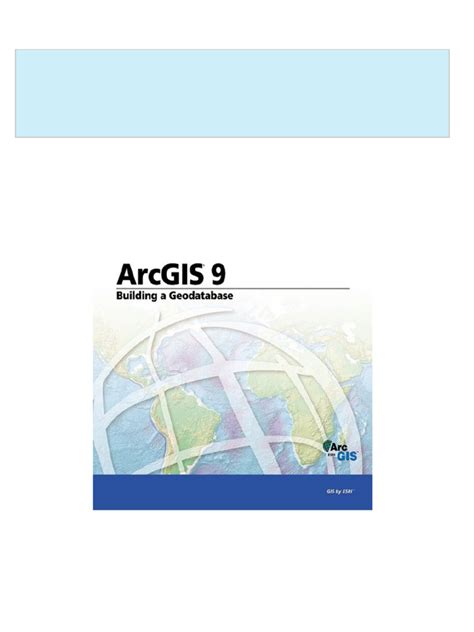 get building a geodatabase arcgis 9 editors of esri press pdf ebook