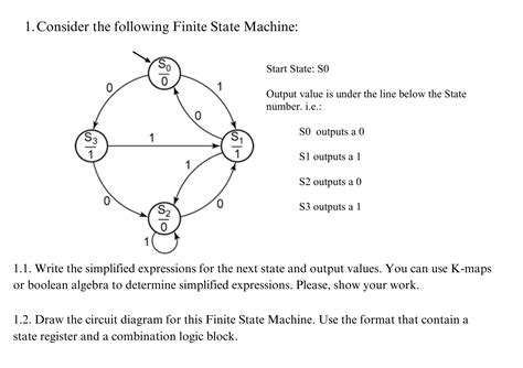 Solved Consider The Following Finite State Machine Start State S0 1 Answer Transtutors