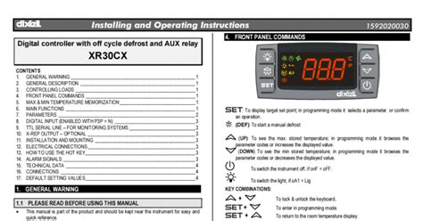 Dixell XR CX N C Digital Temperature Controller With V Power Supply