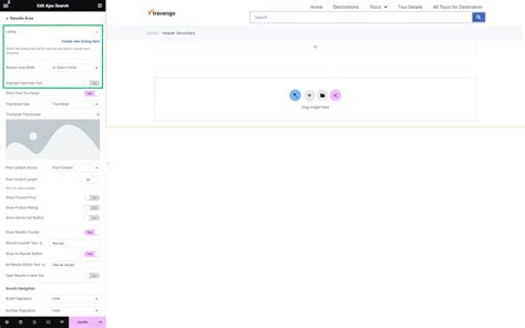 AJAX Search Results Area Overview JetSearch Crocoblock
