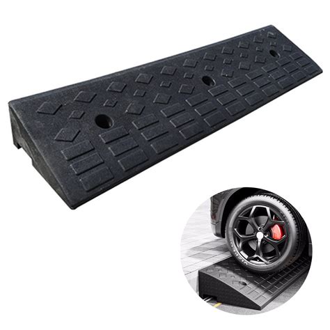 Buy Nisorpa Loading Rubber Curb Ramp 4 Inch Rise Heavy Duty Rubber Threshold Ramp Driveway Ramp