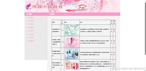 基于php＋mysql化妆品商城源码lw部署讲解数据库ppt Csdn博客
