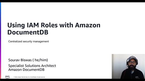 Using Iam Roles With Amazon Documentdb Amazon Web Services Youtube