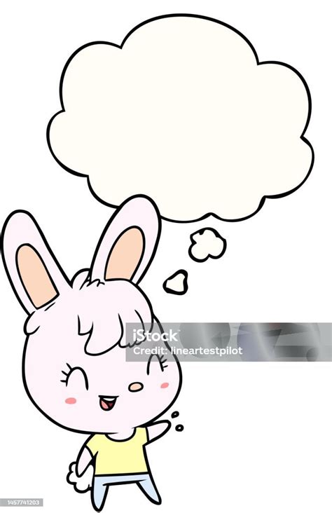 カットイラストrabbit 思考の吹き出し付き いたずら書きのベクターアート素材や画像を多数ご用意 いたずら書き イラストレーション