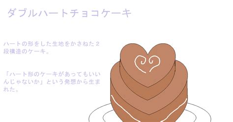 Staa】 【staa】ダブルハートチョコケーキ【レシピ】 めぐ＠四神伝説主催のイラスト Pixiv
