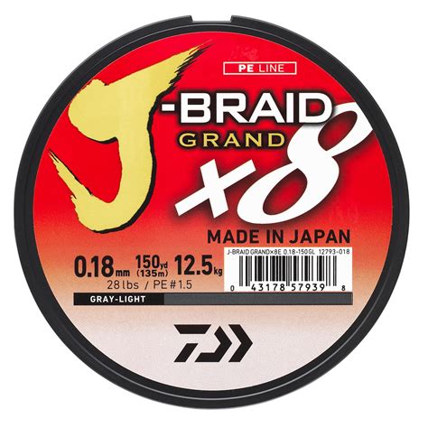Fio Daiwa J Braid Grand X8 270mt Gray Light Loja Do Jaime