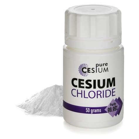 Cesium Chloride Powder 50 Grams Pure Cesium