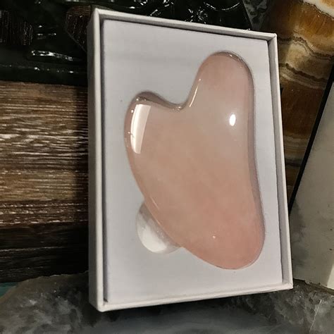 Rose Quartz Gua Sha Facial Massage Tool