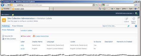 Programmatically Provisioning Variations In Sharepoint Server 2010