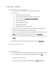 ITP 100 Exam 1 Study Sheet Docx ITP 100 Chapter 1 Study Sheet 1