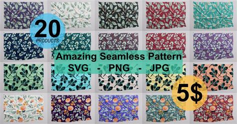 Amazing Seamless Pattern Vol 3 Bundle · Creative Fabrica