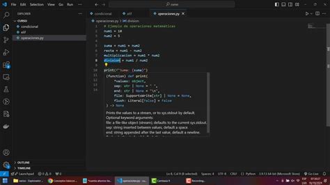 Operaciones Básicas Python Youtube