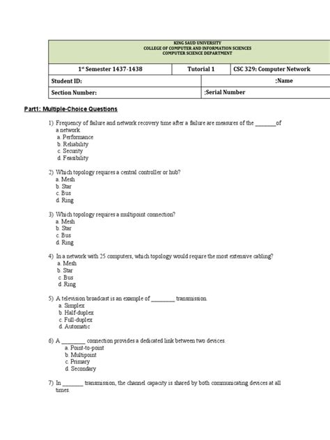 tutorial1 15 pdf network topology computer network
