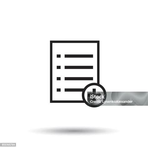 添加清單文檔圖示向量平面插畫孤立的檔的符號紙頁圖形設計象形圖向量圖形及更多互聯網圖片 互聯網 信 文件 信息標誌 Istock