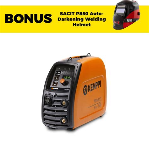 Kemppi P0682 61002180au 180a Minarc Evo 180 Mma Tig Welder