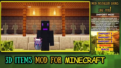 Download 3d Items Mod For Minecraft Apk For Android Apkpure