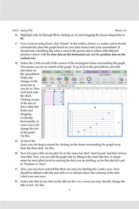 LACC Spring 2020 Physics 101 Lab 4 EXCEL Equipment Chegg Com