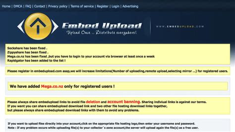 embedupload 一次上傳將檔案分流到 9 個免空，延長檔案下載時間 免費資源網路社群