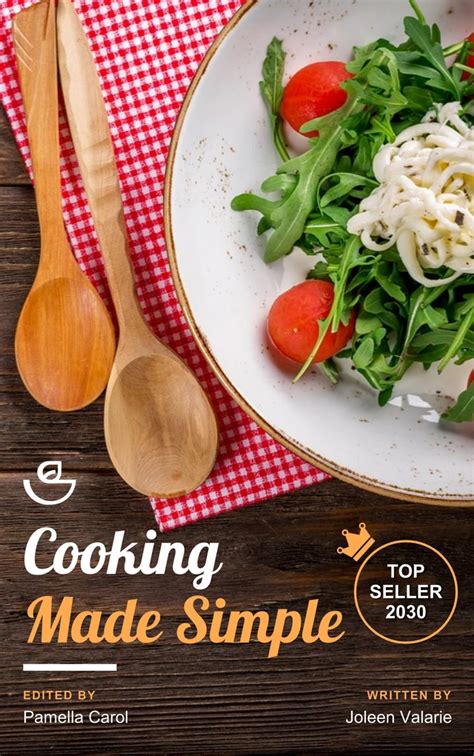 Brown Minimalist Simple Recipe Book Cover Venngage