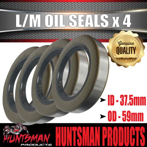 4 X Oil Seal Lm Holden For Trailer Hub Drum Disc Holden Bearings