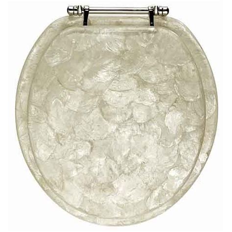 Ginsey Heavy Acrylic Capice Standard Toilet Seat Toilet Seat