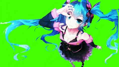 Hatsune Miku Green Background Live Wallpaper Youtube
