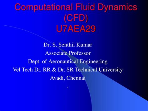 Ppt Computational Fluid Dynamics Cfd U Aea Powerpoint
