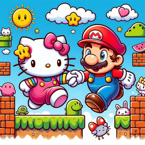 Hello Kitty And Mario Ai Images 2 By Kittykun123 On Deviantart