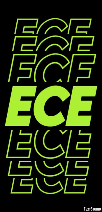 Ece Text Effect And Logo Design Name