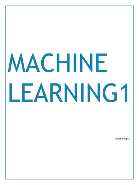 Ml 1 Pdf Cluster Analysis Principal Component Analysis
