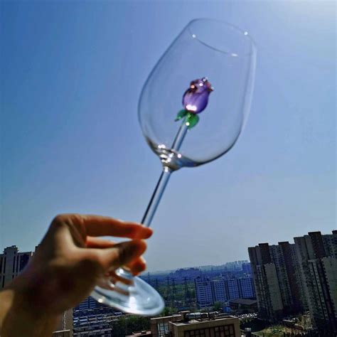 Deesse Series Handcrafted Rose Champagne Glass Set Of 2 Yedwo Design