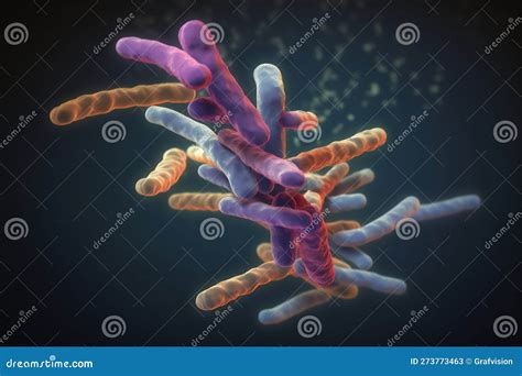 Scientific Image Of Bacteria Citrobacter Generative Ai Stock