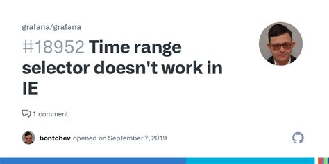 time range selector doesn t work in ie · issue 18952 · grafana grafana