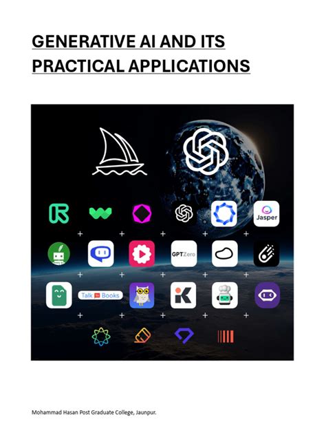 Generative Ai And Its Practical Applications Pdf Artificial